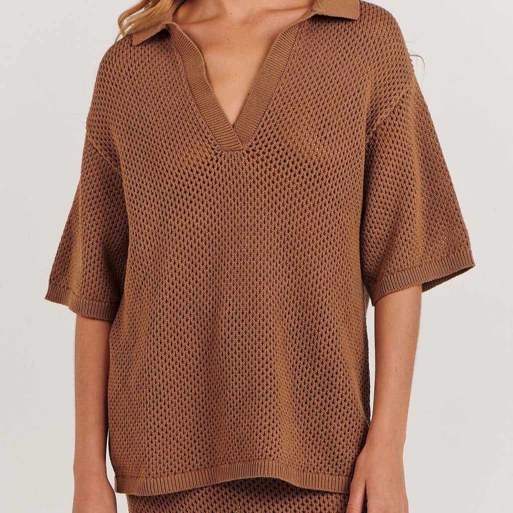 Sarah Shirt - Brown - - The Soho Movement