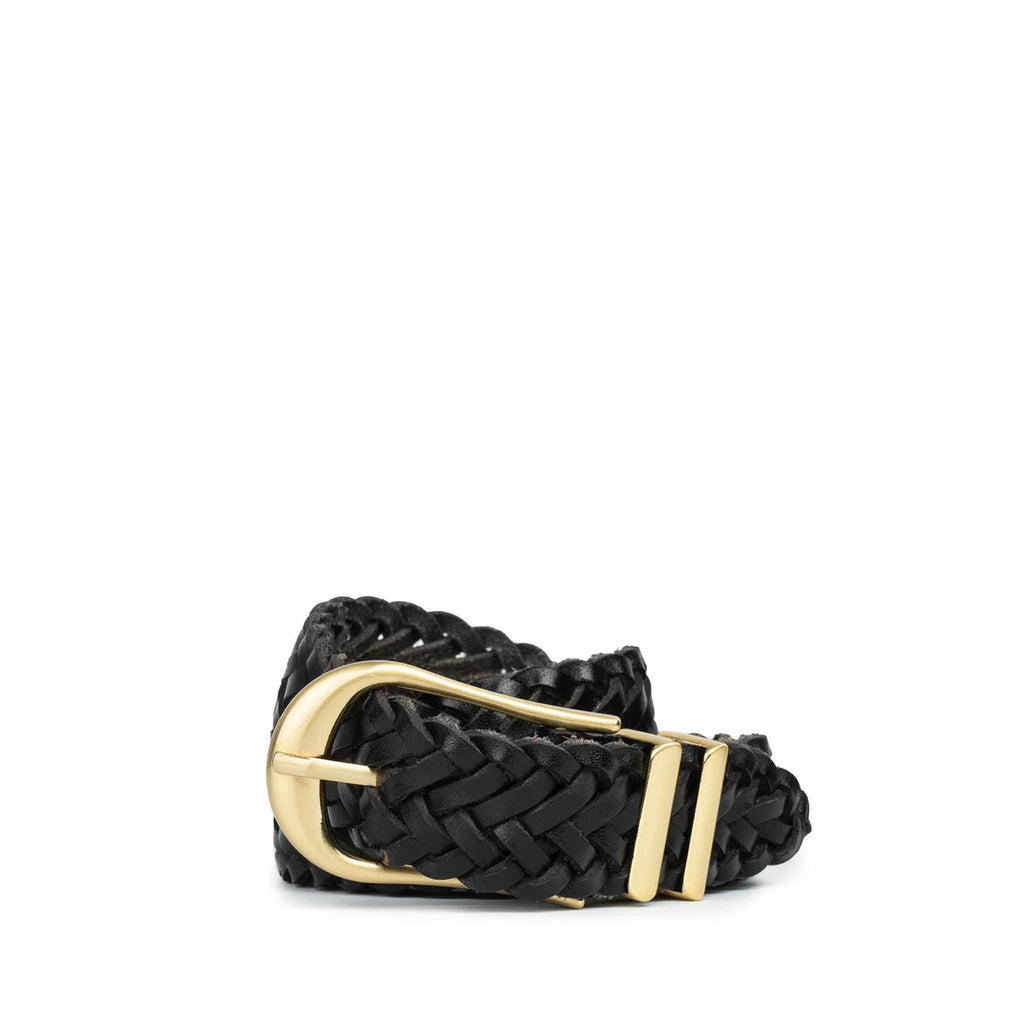 The Bella Woven Belt - Vintage Black - Belts - The Soho Movement